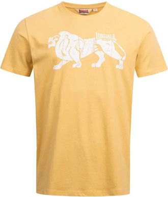 Lonsdale Mens ENDMOOR T-Shirt, Pastel Yellow/White, M