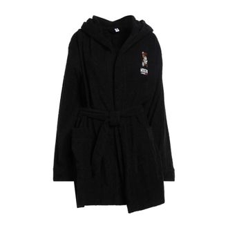 Moschino Unterb&auml;r Baumwolle Schwamm Schwarz Logo - - Nightwear & Lounge - Damen - Schwarzk - XL