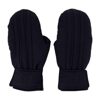 Yohji Yamamoto Unisex Synthetic Mittens Gloves Black