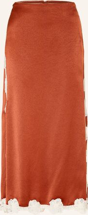 Reiss Reiss Satinrock Doa Mit Spitze rot