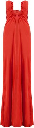 CHRISTOPHER ESBER Femme, Robes, Orange, Taille: 38 FR Arced Palm Strapless Dress