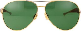 Bottega Veneta Lunettes De Soleil - Or
