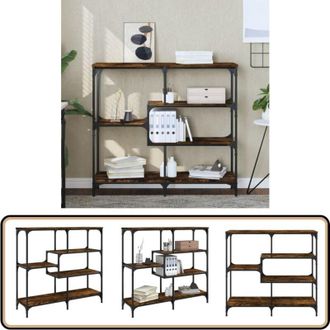 vidaXL Konsolentisch R&auml;uchereiche 103x32x95 cm Holzwerkstoff - Konsolentisch - Flurtisch - Sideboard - Wohnzimmerstil - Industriel Stil