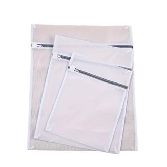 Generic 3 wei&szlig;e, langlebige Wabennetz-W&auml;schebeutel, kompatibel mit Netzstoff for empfindliche W&auml;sche und wiederverwendbaren W&auml;schebeuteln for