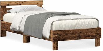 vidaXL Cadre de lit Bois ancien 75 x 190 cm Bois ding&eacute;nierie Vidaxl