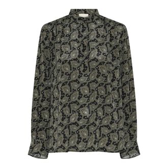 Julie Fagerholt - Heartmade Blouse - Femme - Blouses et Chemises - Vert - Taille: 38 FR