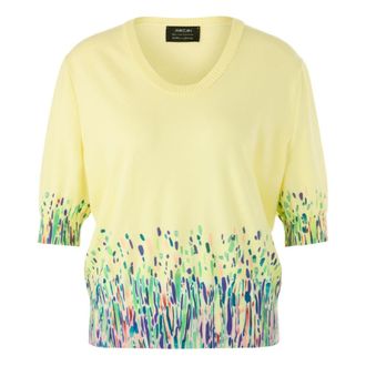 Marc Cain Fluffy Strickpullover - - Knitwear - Damen - Gelb - 2XL