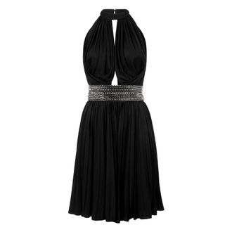 Philipp Plein Kurzes Elegantes Kleid - - Dresses - Damen - Schwarzk - XL