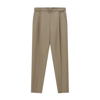 Saint Laurent Plissee-Hose mit weitem Bein - - Trousers - Herren - Beige - M