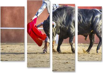 Islandburner Bild auf Leinwand Matador Stierkampf Stier Bild Aus Spanien Bilder Wandbilder Poster