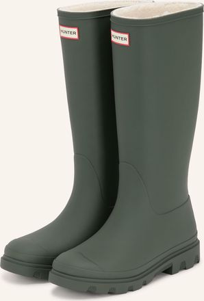 Hunter Stiefel Downpour Tall Insulated gruen