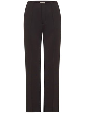 Nicholas pantalon droit Lillianna &agrave; design pliss&eacute; - Noir