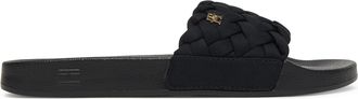Tommy Hilfiger Pantoletten Tommy Hilfiger Th Braided Pool Slide FW0FW09203 Schwarz