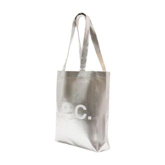 A.P.C. Womens Lou Tote Silver Synthetic