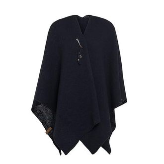 Knit Factory Jazz Poncho r&eacute;versible - Navy - One Size