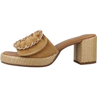 Noa Harmon Mules Cielo - Femme - Chaussures - Beige - Taille: 40 EU