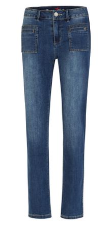 Buena Vista Stella Zip Straight Stretch Denim in Dark Used (DE/NL/SE/PL, Alphanumerisch, XS, Blau)