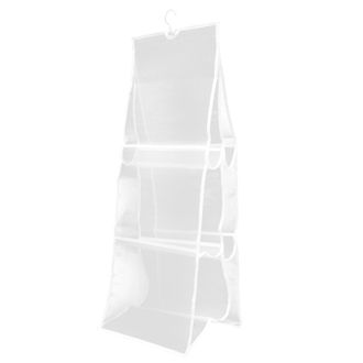 Hemobllo T&uuml;rh&auml;nger Aufbewahrungstasche f&uuml;r Handtaschen 3 lagig Transparent Staubschutz H&auml;ngender Organizer f&uuml;r Wohnzimmer und Schlafzimmer