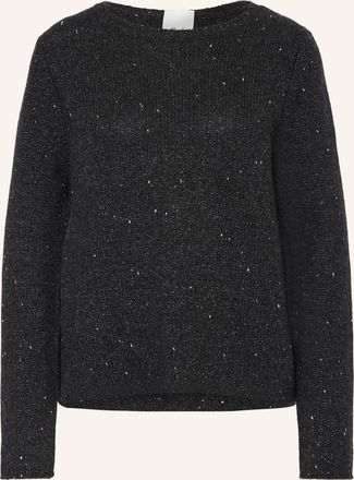 Allude Allude Pullover Mit Cashmere Und Glitzergarn grau