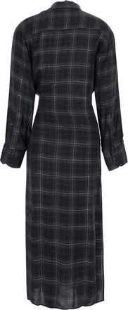Rame Checked Fabric Dress - Black