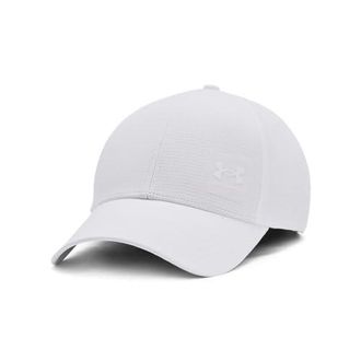 Under Armour M Iso-chill Armourvent STR Casquette de baseball pour hommes, casquette de sport respirante avec visi&egrave;re, couleur blanc/blanc