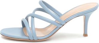 Generic Mules &agrave; talons hauts &agrave; lani&egrave;res pour femme - Sandales &agrave; talons hauts - Escarpins &agrave; enfiler - Sandales &agrave; bride arri&egrave;re - Sandales &eacute;l&eacute;gantes pour mariag