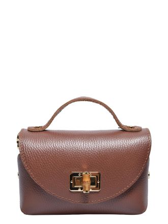 Anna Luchini Kastanienbraun Rindsledertasche