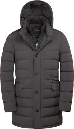 Moorer Homme, Vestes, Noir, Taille: 4XL Manteau en duvet crois&eacute;