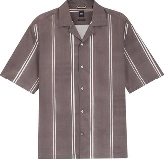 HUGO BOSS Homme, Chemises, Violet, Taille: M C-Lars-Camp-262 Chemise Coupe D&eacute;contract&eacute;e