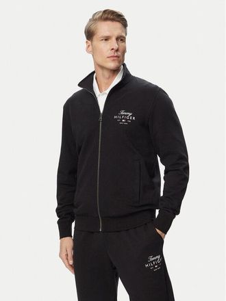 Tommy Hilfiger Sweatshirt Script Stack MW0MW43219 Schwarz Regular Fit