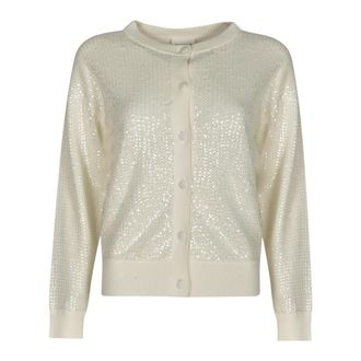P.A.R.O.S.H. Cremefarbener Pullover - - Knitwear - Damen - Beige - S