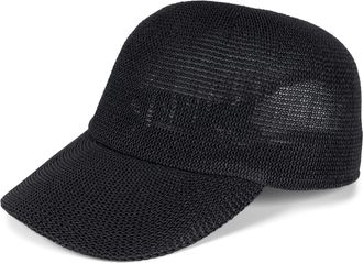 styleBREAKER Papierstroh Baseball Cap einfarbig | luftiges Sommer Basecap mit Metallschnalle verstellbar | Unisex Cap mit Schwei&szlig;band f&uuml;r Damen und Herren, Farbe:S