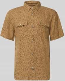 Levi's Relaxed Fit Freizeithemd aus Leinen-Viskose-Mix Modell WESTERN