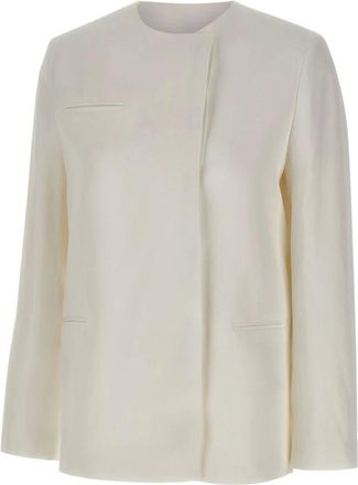 Loulou Studio Femme, Vestes, Blanc, Taille: 38 FR Bono Jacket