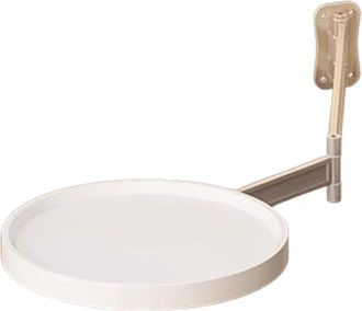 Generic Wandmontierter faltbarer runder Tisch - 180 &deg; drehbarer Wand-Schreibtisch | Nachttisch Rettungstisch, moderner Couchtisch f&uuml;r K&uuml;che, Bad, Schlafzimmer