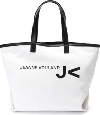 Jeanne Vouland Cabas Toile Serg&eacute; Cely Blanc