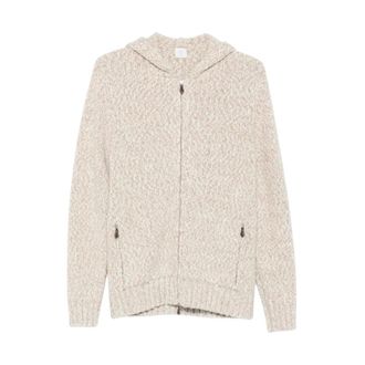 Eleventy Strickjacke mit Kapuze und Rei&szlig;verschluss - - Knitwear - Herren - Beige - M