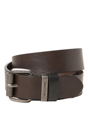 Jack & Jones JACK&JONES Mens JACARON Belt, Brown Stone, 80 EU