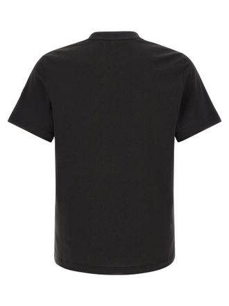 Moncler Logo-Print Cotton T-Shirt - Black