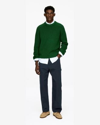 Arket Lockere Canvas-Hose -Blau