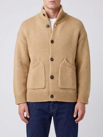 Commas Cardigan &agrave; col roul&eacute; 100% laine avec &eacute;paules tombantes et poches plaqu&eacute;es