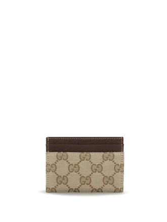 Gucci Horsebit Card Case - Beige