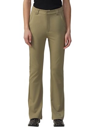 QS by s.Oliver Elastische Hose aus Interlockjersey mit ausgestelltem Bein