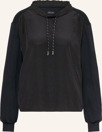 Marc Cain Blusenshirt Im Materialmix schwarz