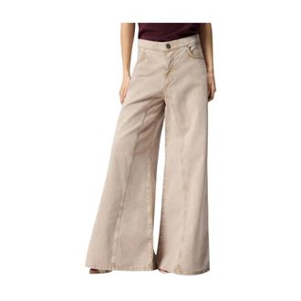 Pinko Pinko, Femme, Jeans, Beige, Taille: W28 Winona Wide Jeans