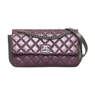 Chanel Pre-owned Glazed Matelasse Portobello Flap Bag - - Pre-owned - Damen - Lila - ONE SIZE