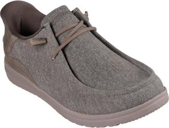 Skechers Chaussures &agrave; Enfiler pour Homme, Coupe d&eacute;contract&eacute;e : Melson - Coronado Slip-on, Kaki, 47.5 EU