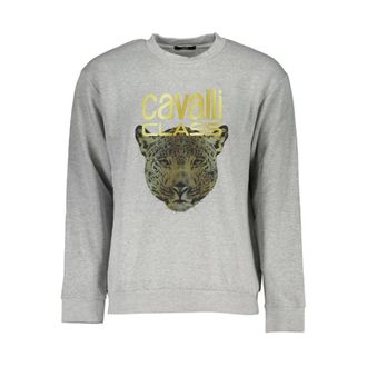 Cavalli Casual Jaguar Sweatshirt - - Sweatshirts & Hoodies - Herren - Grau - XL