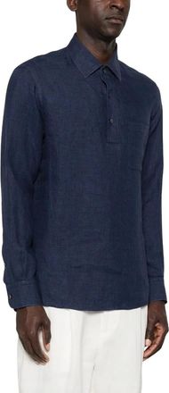 Ermenegildo Zegna Homme, Chemises, Bleu, Taille: M Chemise