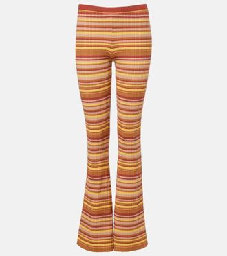 Bananhot Pantalon évasé Ann rayé